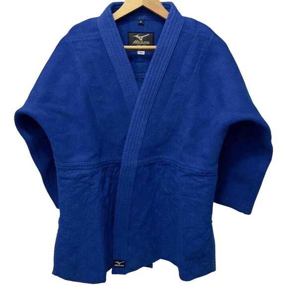 Mizuno | Other | Mizuno Shiai Judo Gi Blue Sz 2 Double Weave 0 Cotton Kimono Uniform Brand New ...